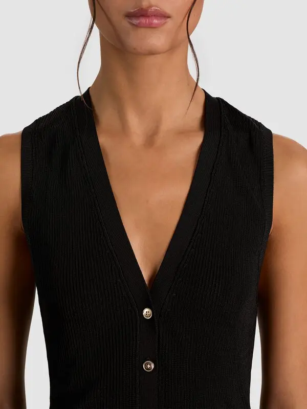 Alice + Olivia Loly Button Down Vest