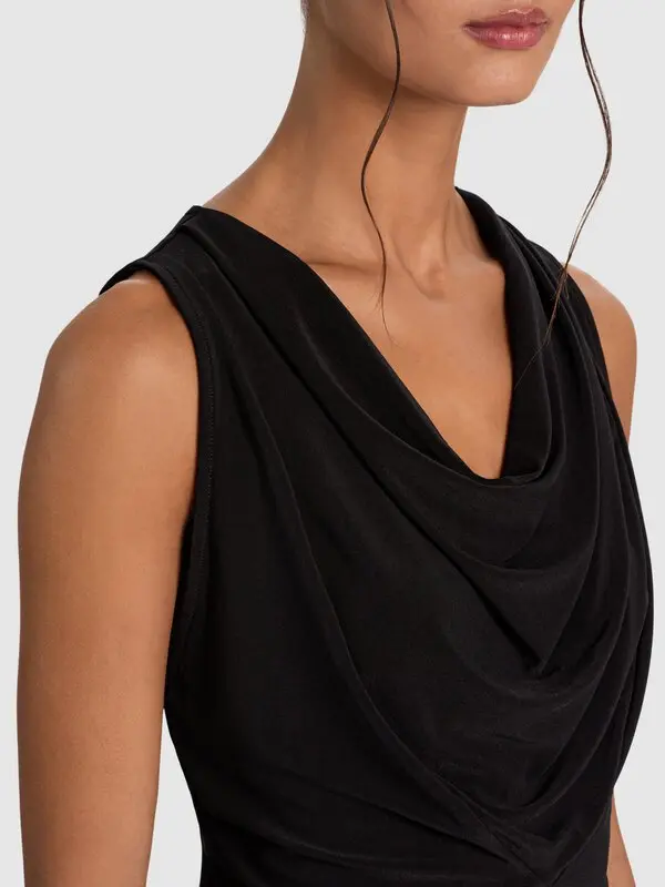 Alice + Olivia Jacqueline Cowl Neck Tank