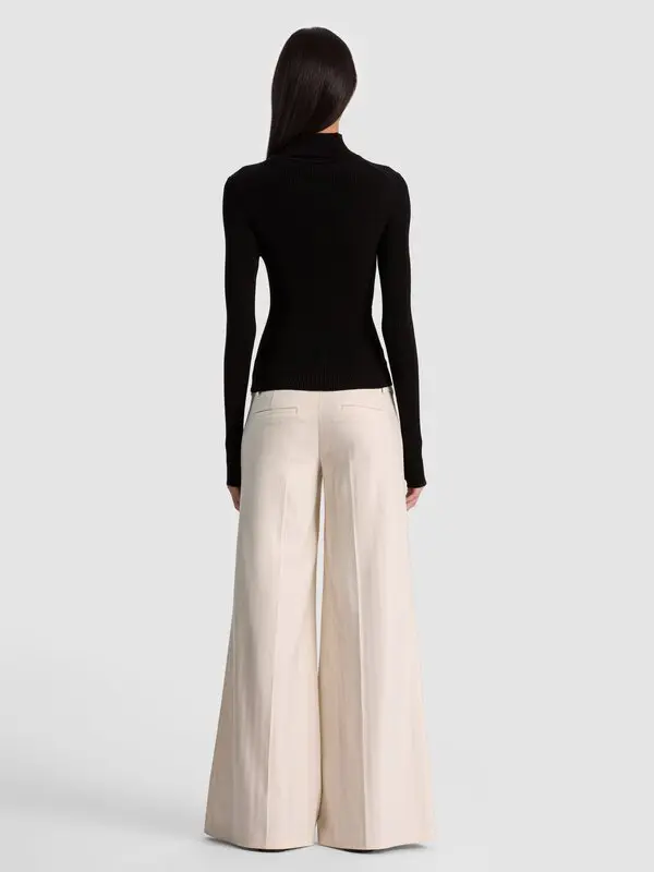 Alice + Olivia Roberta Ribbed Turtleneck
