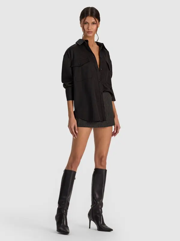 Alice + Olivia Finely Oversized Utility Shirt