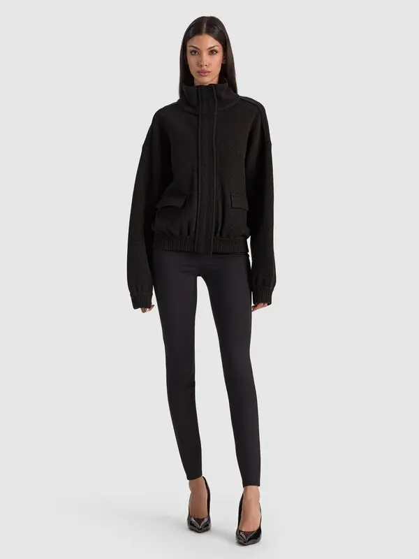 Alice + Olivia Stuart Slouchy Zip Front Anorak