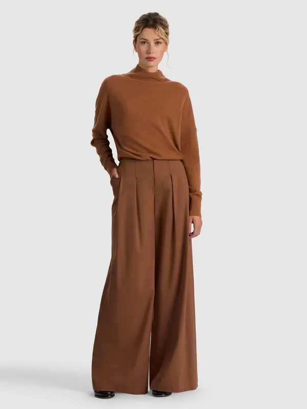 Alice + Olivia Elias Double Pleat Trouser
