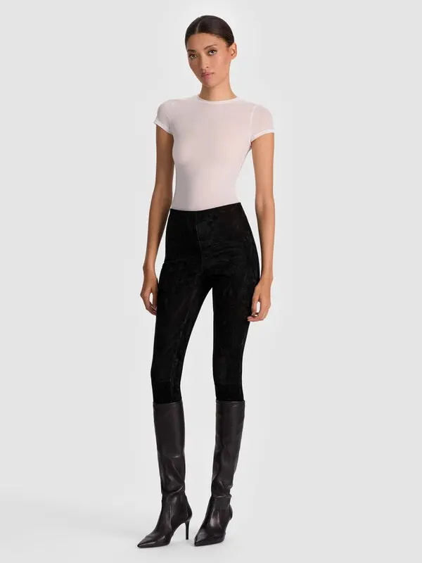 Alice + Olivia Lennox Suede Legging