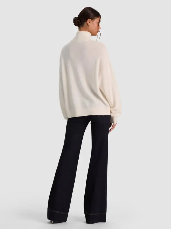 Alice + Olivia Toby Cashmere Quarter Zip