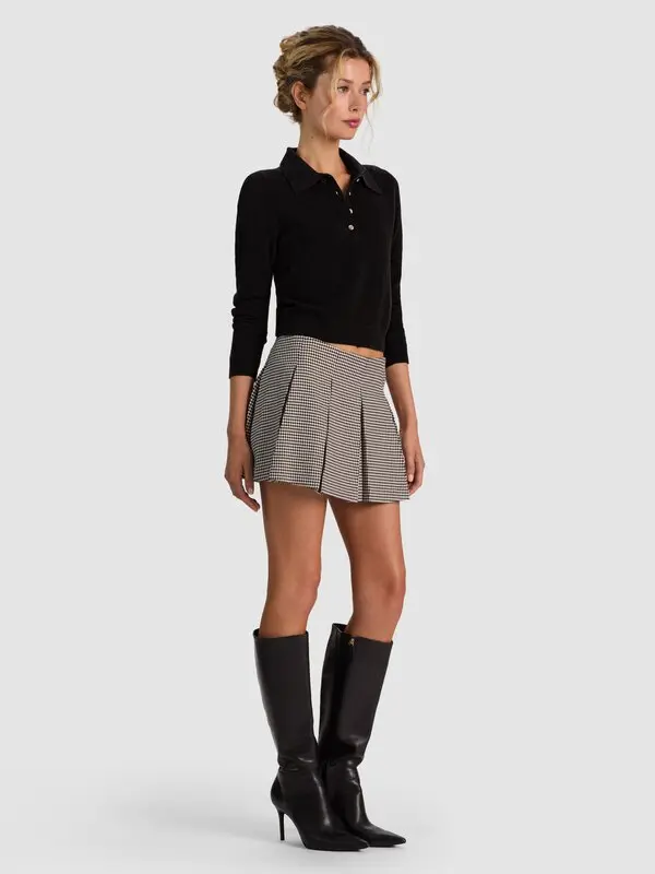 Alice + Olivia Trevor Cashmere Polo