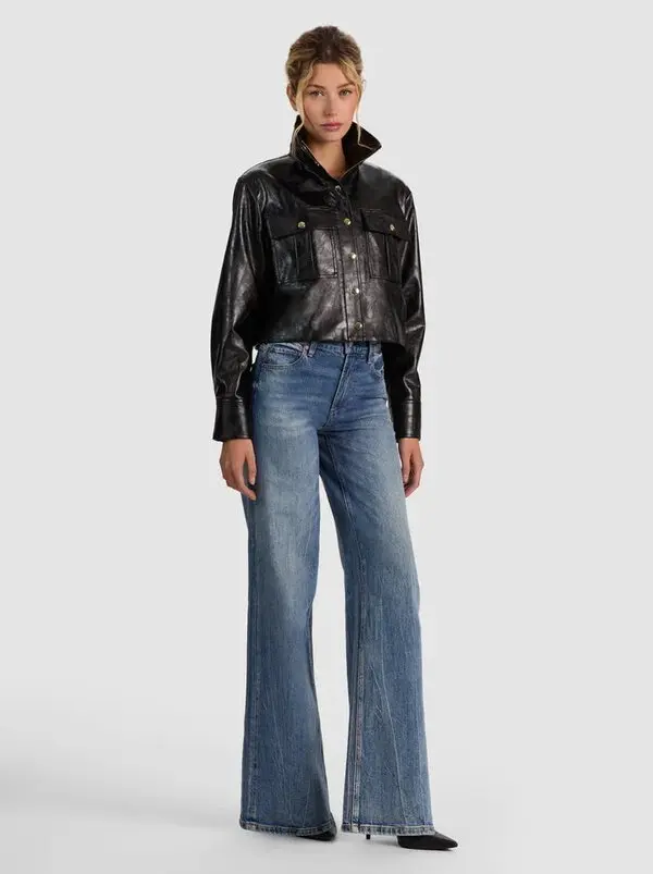 Alice + Olivia James Vegan Funnel Neck Parka