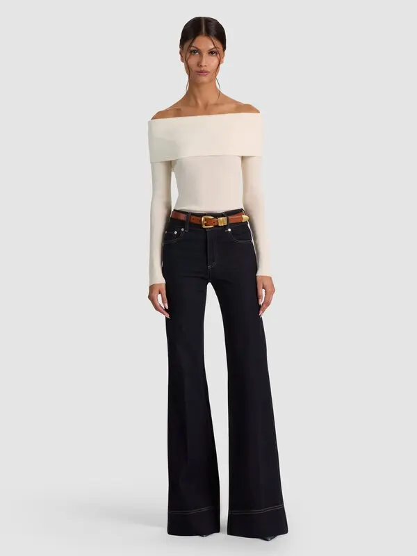 Alice + Olivia Hayden Gilded Belt - Camel/gold