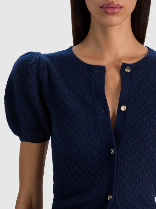 Alice + Olivia Sabine Puff Sleeve Cardigen