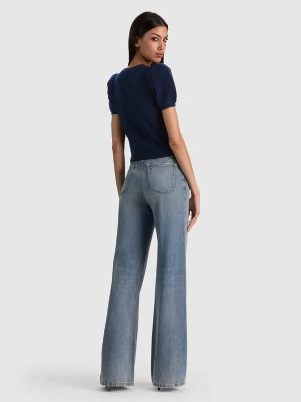 Alice + Olivia Sabine Puff Sleeve Cardigen