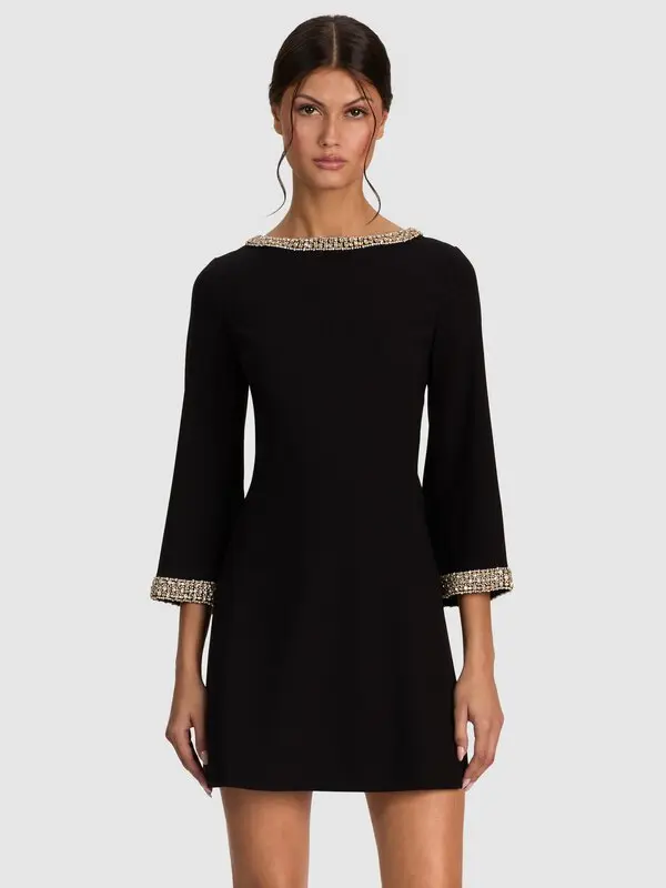 Alice + Olivia Mailynn Embellished Mini Dress