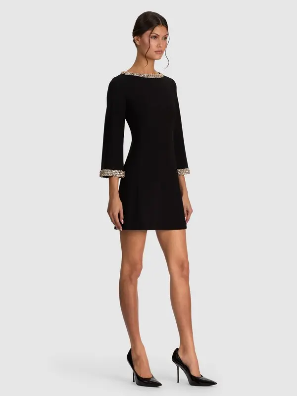 Alice + Olivia Mailynn Embellished Mini Dress