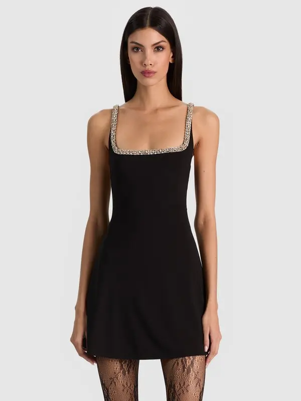 Alice + Olivia Julia Embellished Mini Dress