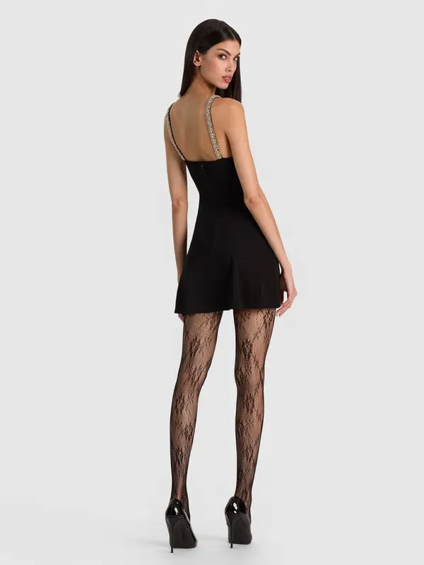 Alice + Olivia Julia Embellished Mini Dress