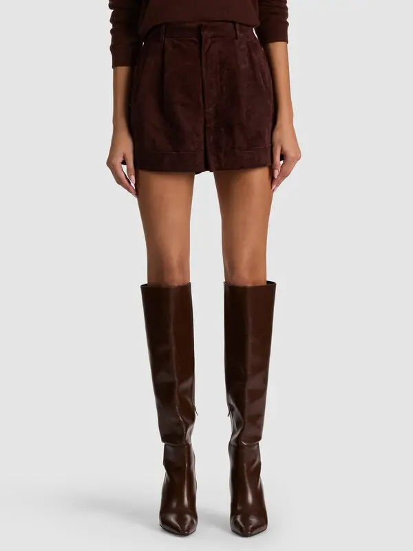 Alice + Olivia Conry Suede Short