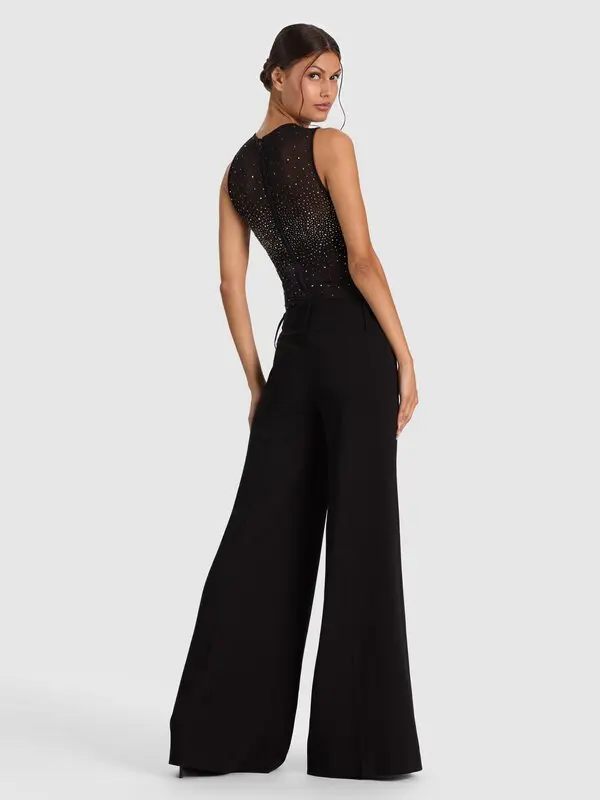 Alice + Olivia Bandeau Embellished Bodysuit