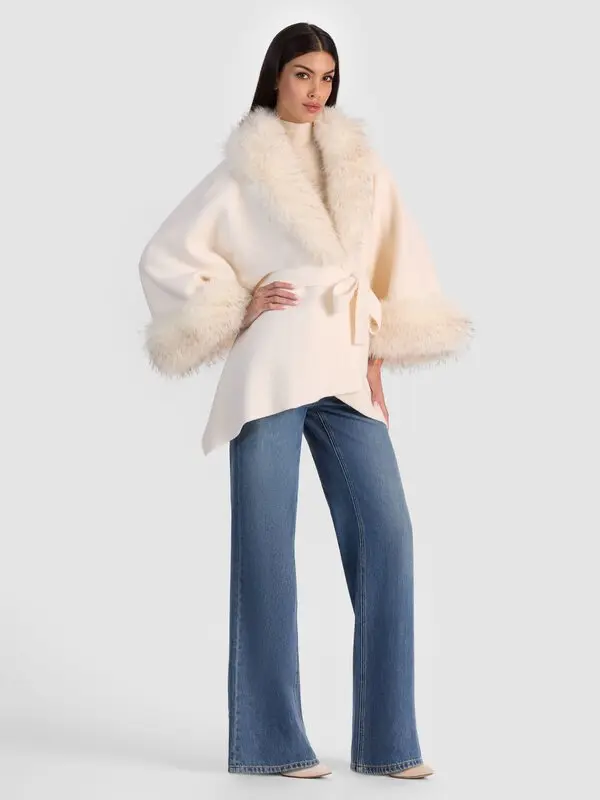 Alice + Olivia Joanne Sweater Coat