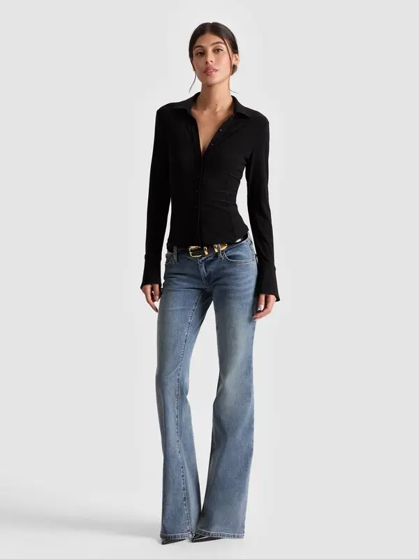 Alice + Olivia Freya Button Down Top