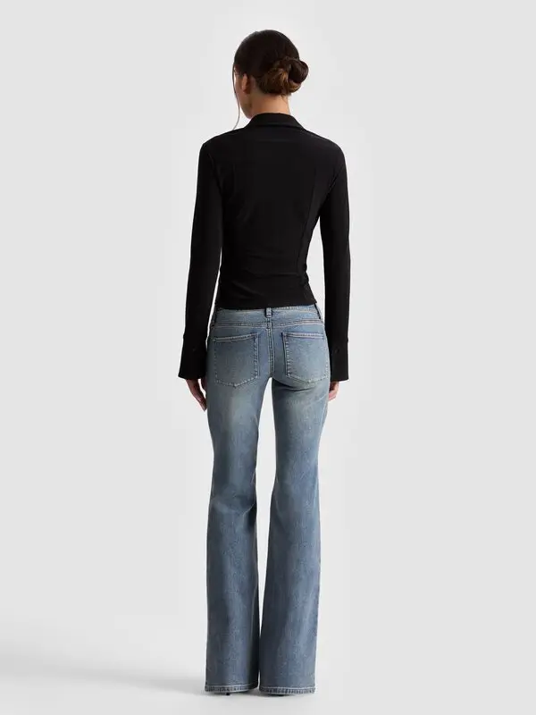 Alice + Olivia Freya Button Down Top