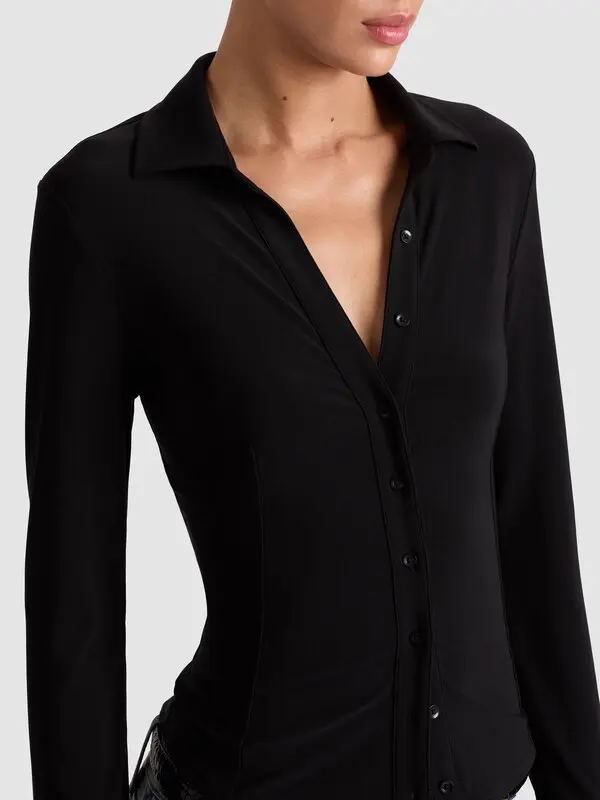 Alice + Olivia Freya Button Down Top