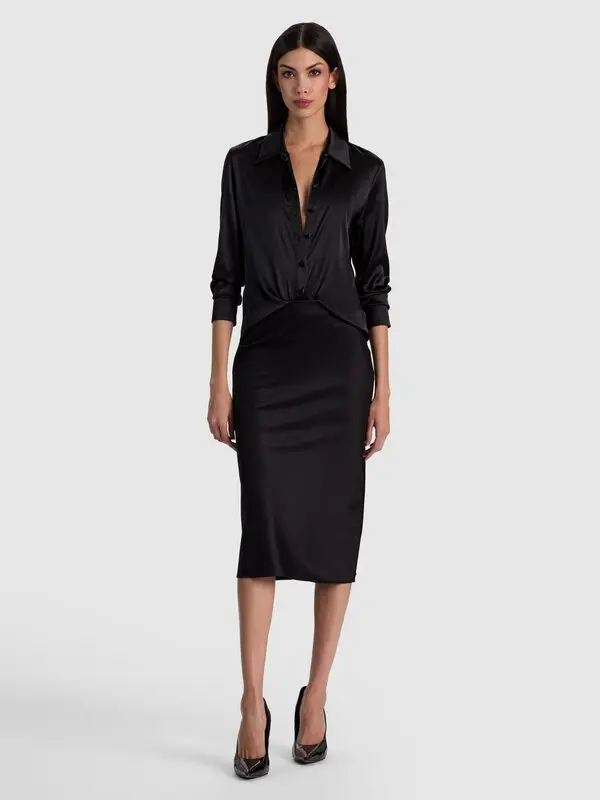 Alice + Olivia Willa Silk Blouse