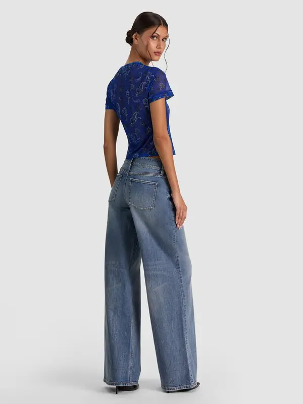 Alice + Olivia Tess Crew Neck Tee