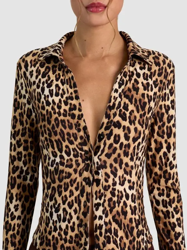Alice + Olivia Freya Button Down Top