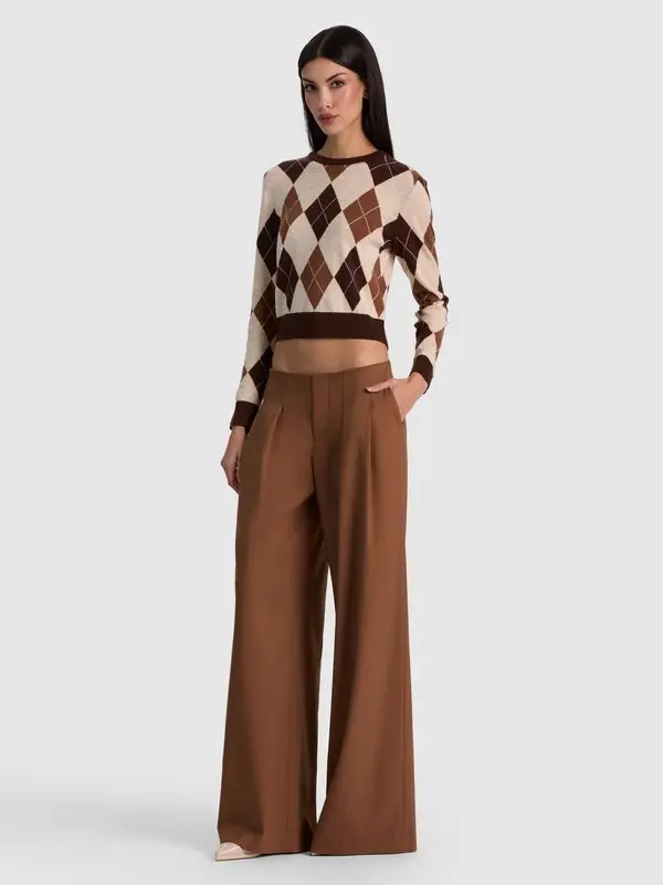 Alice + Olivia Carolann Wool Collared Cardigan