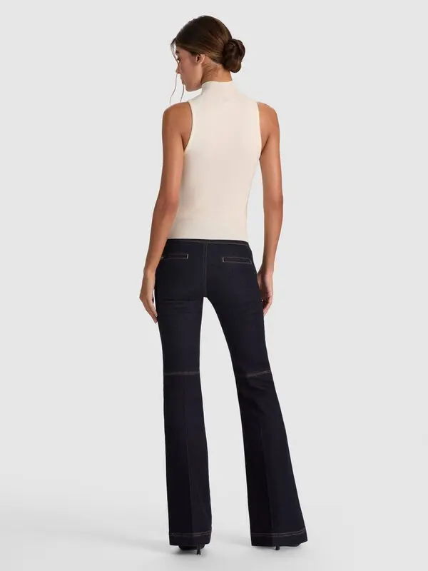 Alice + Olivia Darcey Wool Sleeveless Turtleneck