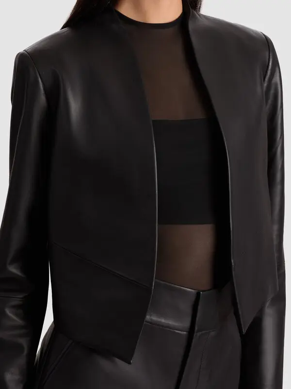Alice + Olivia New Harvey Leather Jacket
