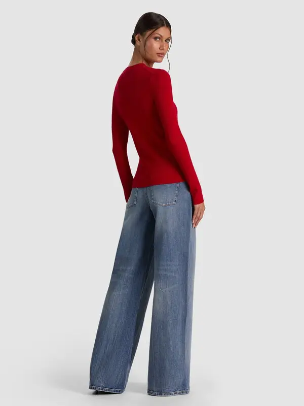 Alice + Olivia Sherman Wool Pullover