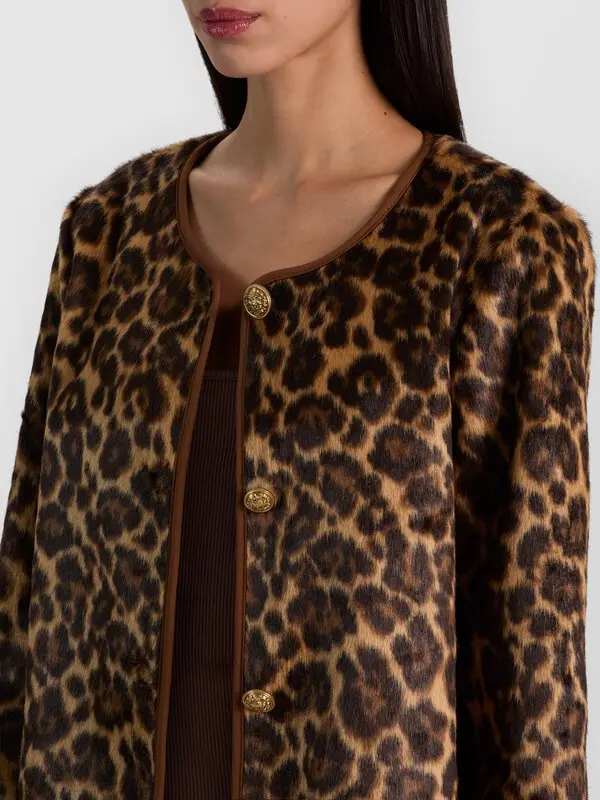 Alice + Olivia Alma Faux Fur Coat