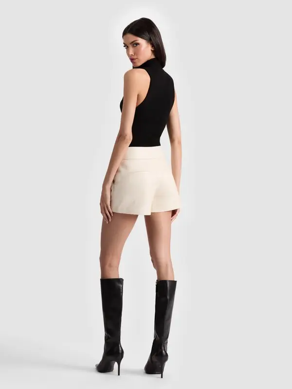 Alice + Olivia Cady Leather Short