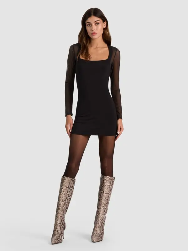 Alice + Olivia Roxane Scoop Mini Dress
