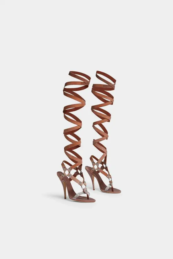 Dsquared2 Bondage Thigh-high Heeled Sandals