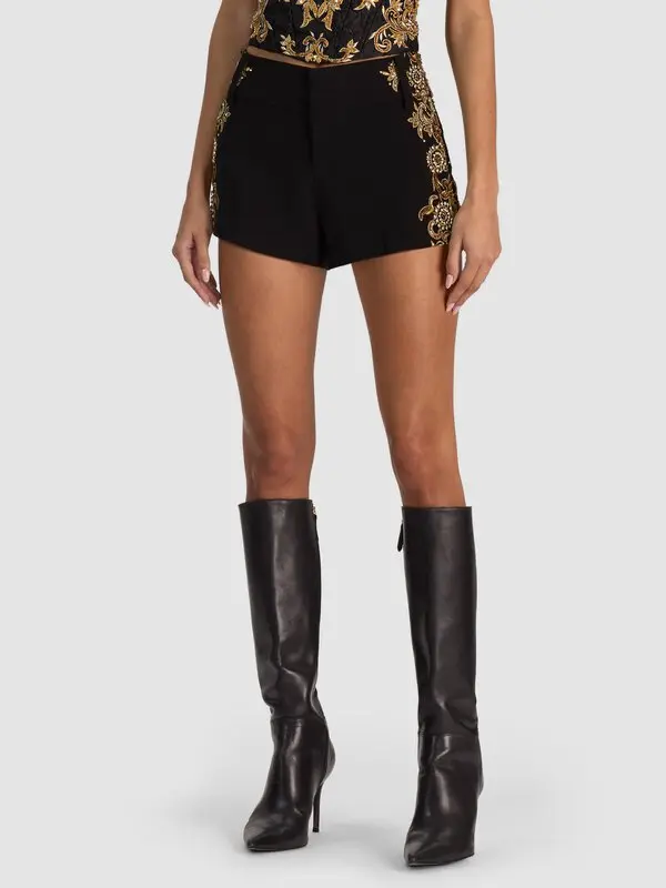 Alice + Olivia Cady Embellished Short