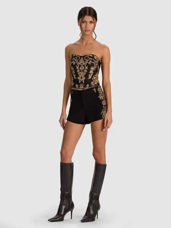 Alice + Olivia Cady Embellished Short