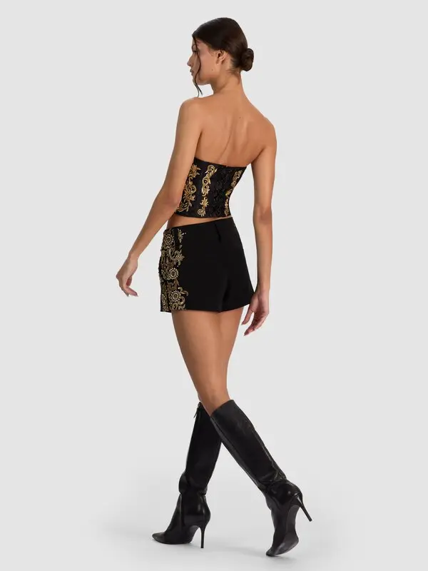 Alice + Olivia Cady Embellished Short