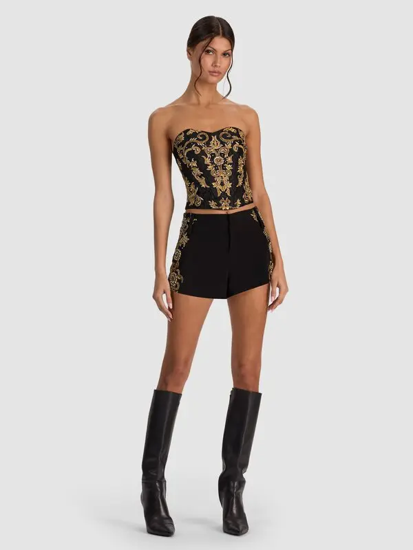 Alice + Olivia Cady Embellished Short