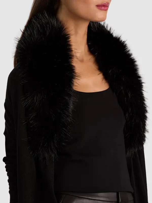 Alice + Olivia Izzy Faux Fur Collar