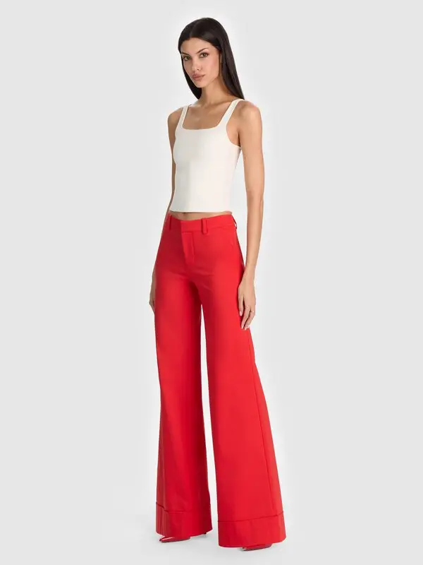 Alice + Olivia Valentine Wide Leg Flare Pant