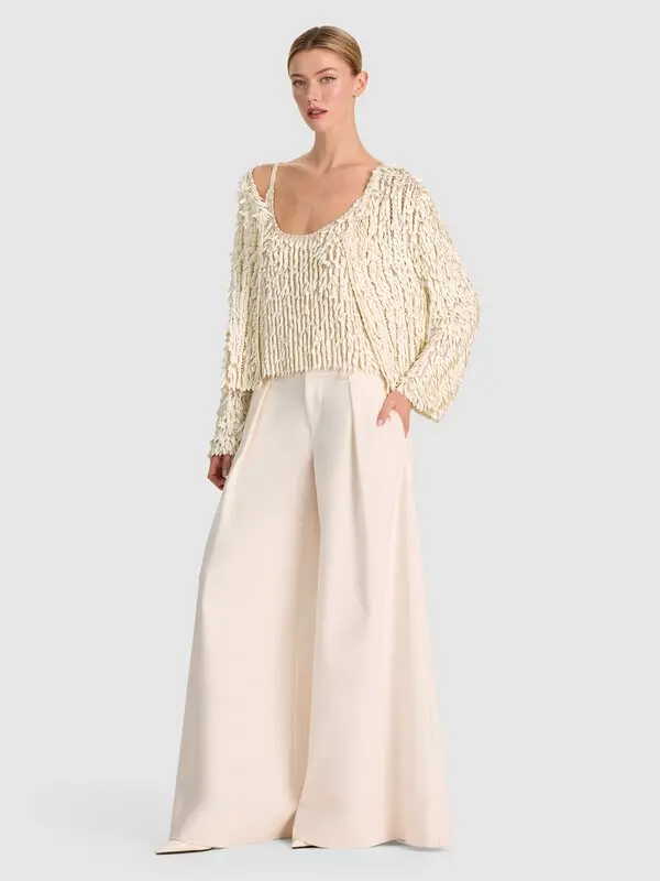 Alice + Olivia Anderson Allover Sequin Cardigan
