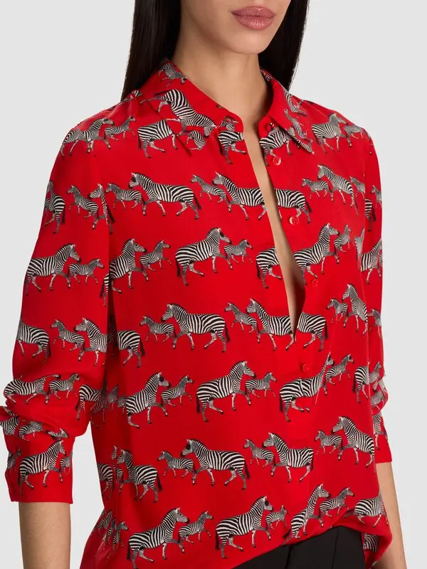 Alice + Olivia Willa Button Down Blouse