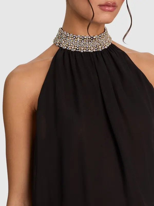 Alice + Olivia Maris Embellished Collar Top