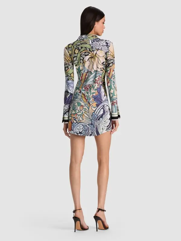 Alice + Olivia Freya Button Down Mini Dress