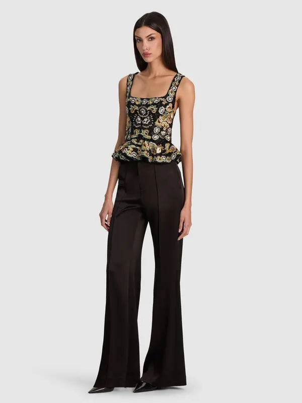 Alice + Olivia Lilianna Embellished Corset Top
