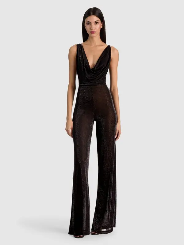 Alice + Olivia Thea Tie Back Jumpsuit