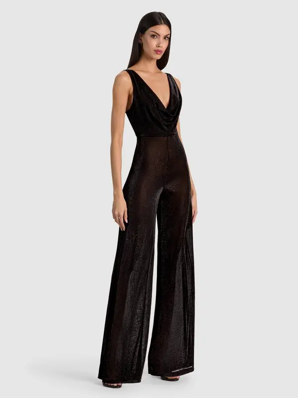 Alice + Olivia Thea Tie Back Jumpsuit