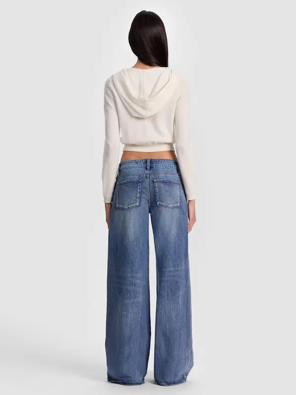 Alice + Olivia Dollie Cashmere Zip-up Hoodie