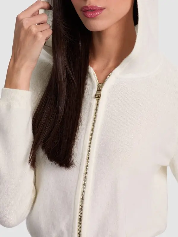 Alice + Olivia Dollie Cashmere Zip-up Hoodie