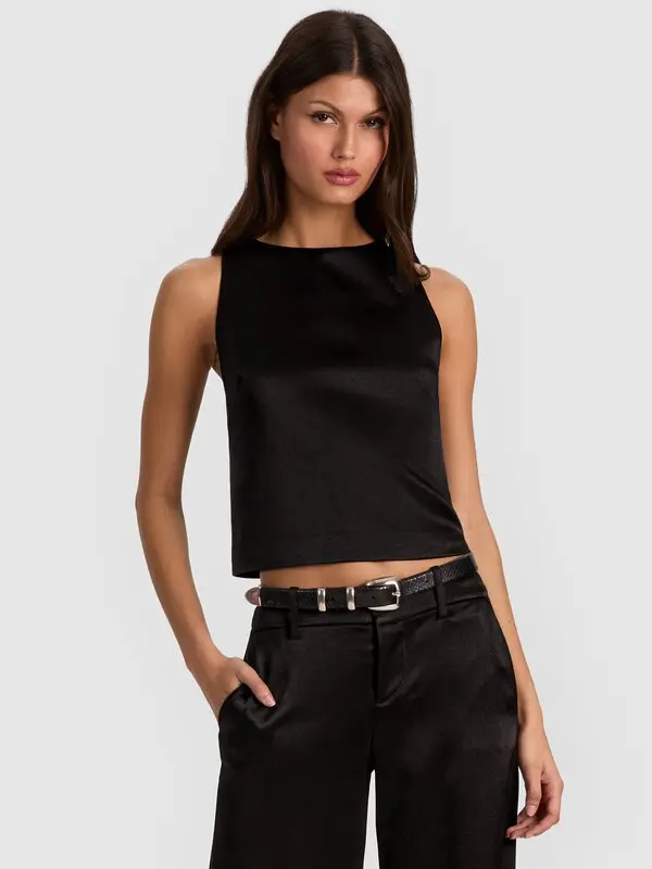 Alice + Olivia Yvette Boat Neck Tank